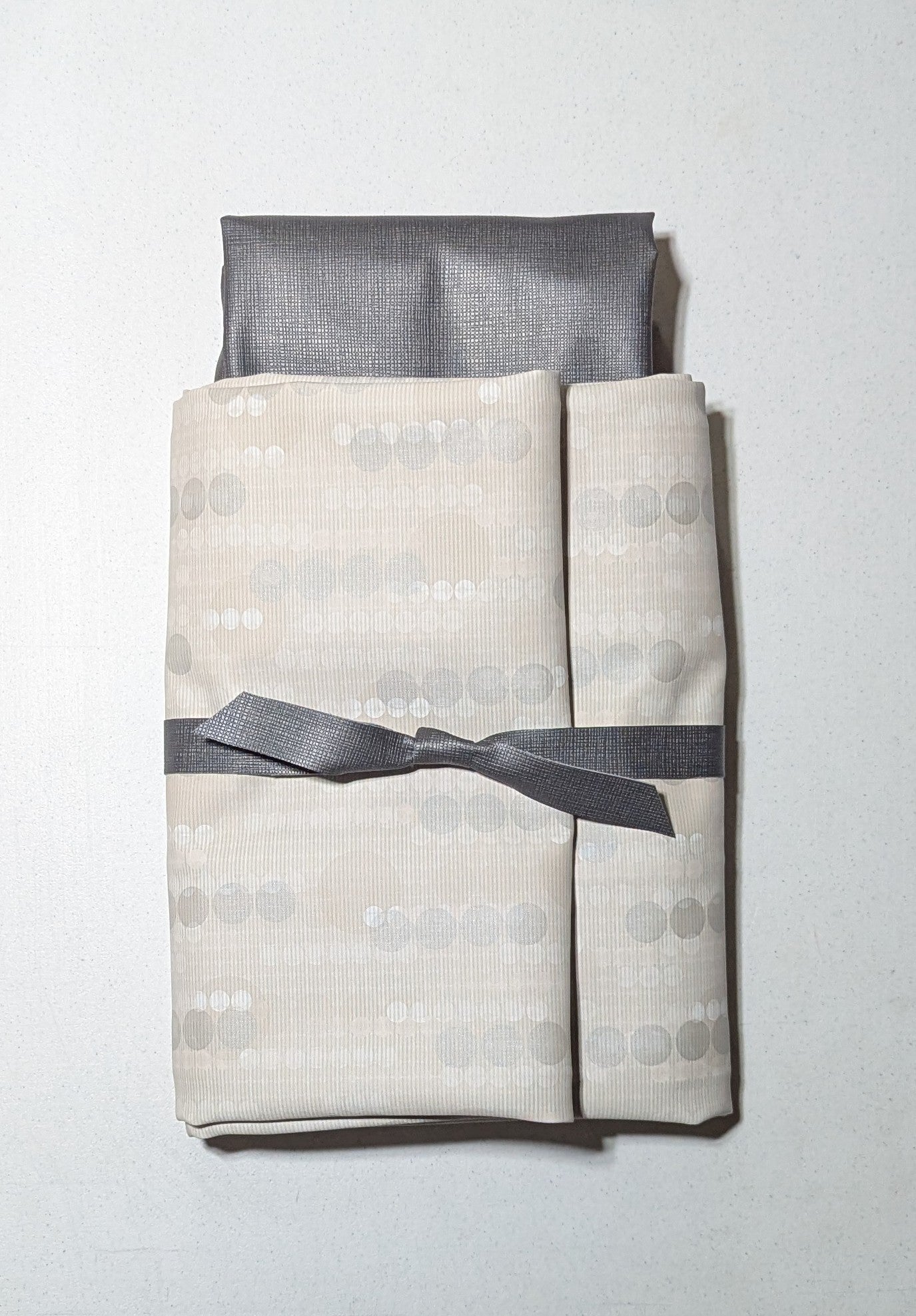6 Ft. Misty Champagne and Grey Picnic Table Cover Set | Made by Mary DePree